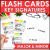Music Note Flash Cards - Treble & Bass Clef Notes - Grand Staff ...