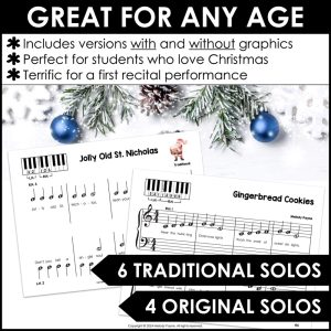 Pre-Staff Christmas Piano Sheet Music - Traditional & Original Pre ...