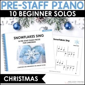 Pre-Staff Christmas Piano Sheet Music - Traditional & Original Pre ...