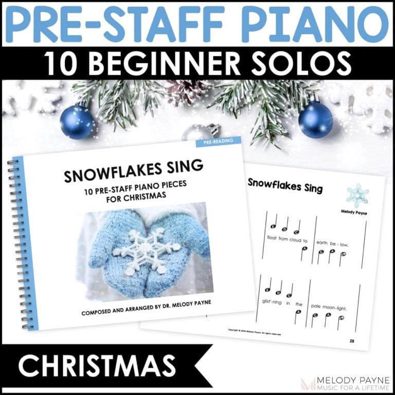 Pre-Staff Christmas Piano Sheet Music - Traditional & Original Pre ...