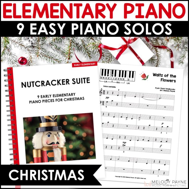 Nutcracker Suite Elementary Piano Sheet Music - 9 Easy Christmas Piano ...
