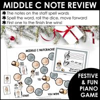 Sight-Reading Games for Piano - Feed the Nutcracker Pre-Staff to ...