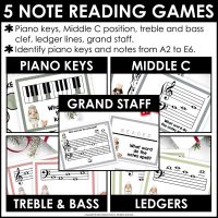 Treble & Bass Clef Note Naming Valentine Music BOOM™ Cards for Piano ...