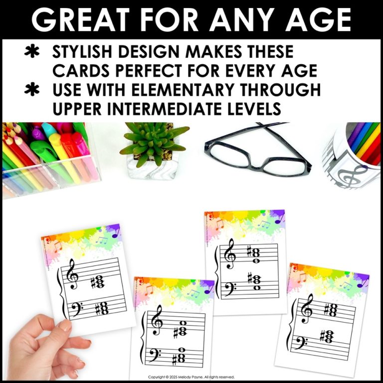 Major Chords and Inversions Flash Cards for Piano & Music Class - Root ...