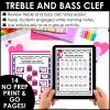 Music Games and Activities for Treble Clef and Bass Clef - Music ...