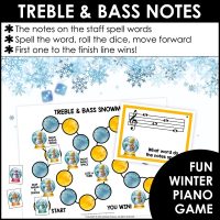 Music Games and Activities for Treble Clef and Bass Clef - Music ...
