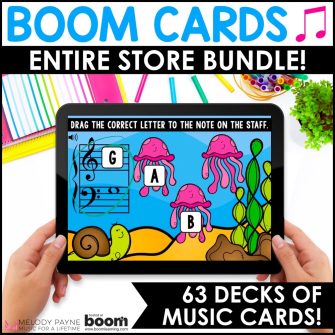 Color by Music Dinosaur BOOM™ Cards Piano Bundle - Symbols, Terms ...