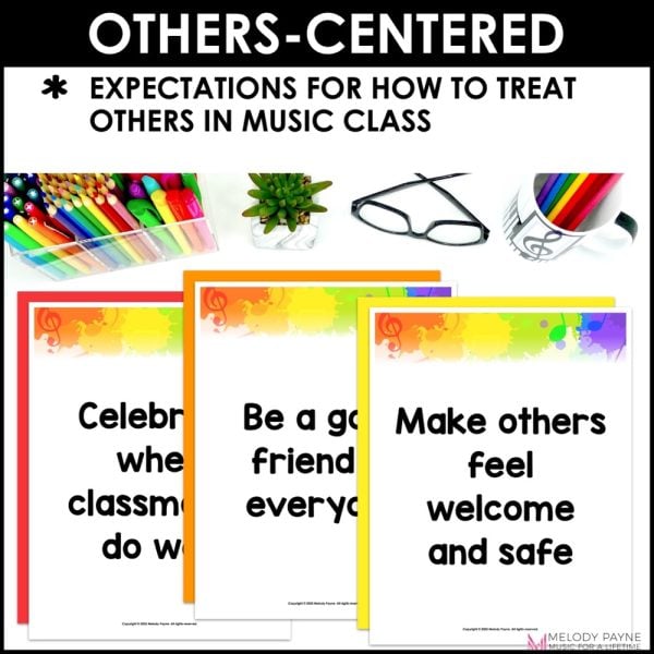 Music Rules and Expectations Posters - Superstar Rainbow Music ...
